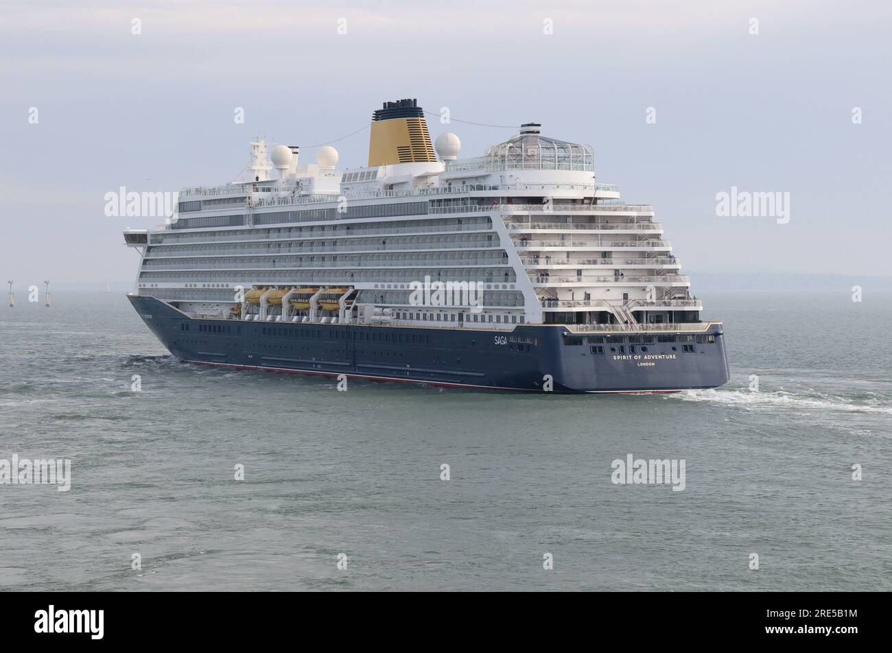 The SAGA operated cruise ship MS SPIRIT OF ADVENTURE heading into The ...