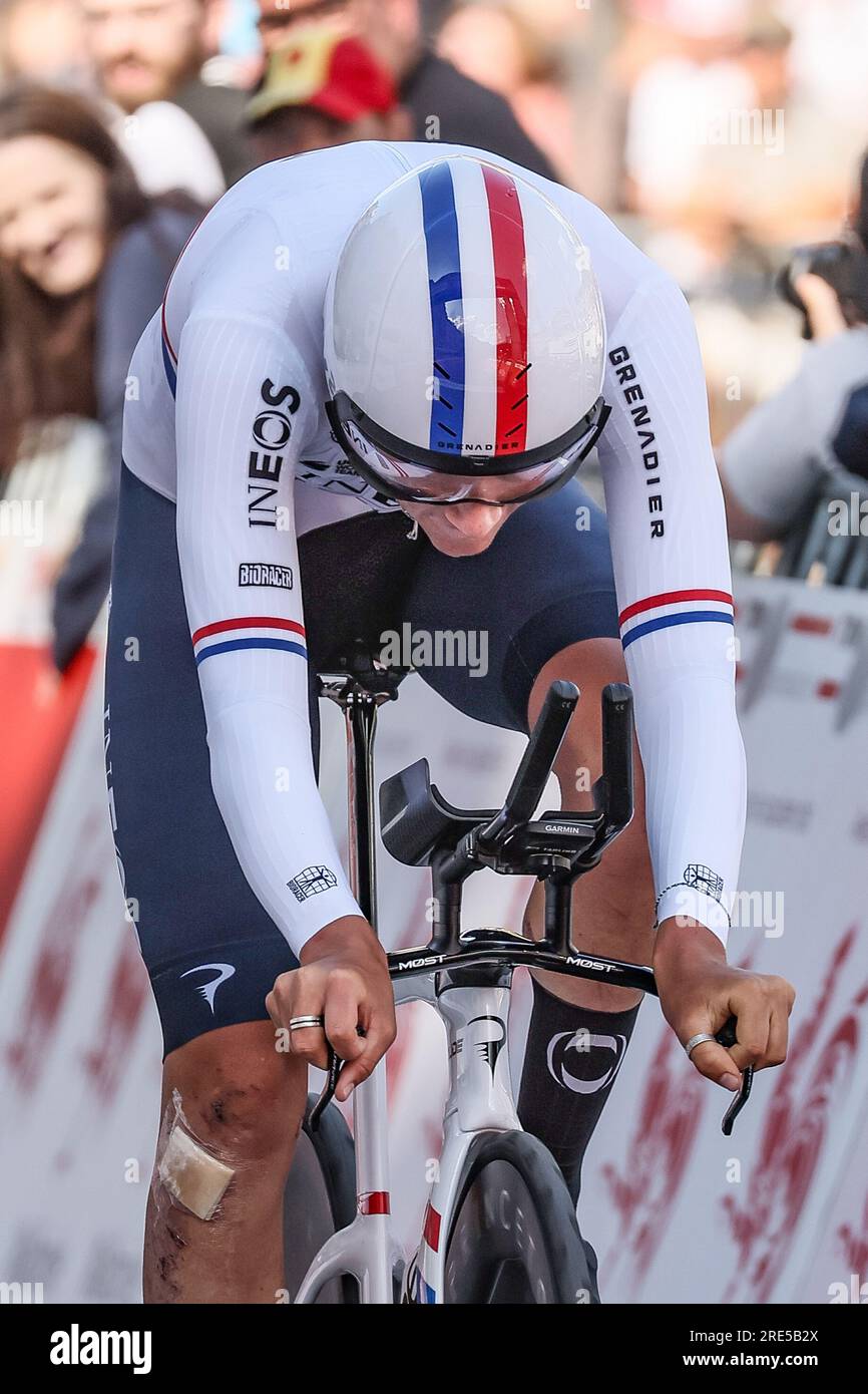 Mons, Belgium. 25th July, 2023. British Josh Tarling of Ineos ...