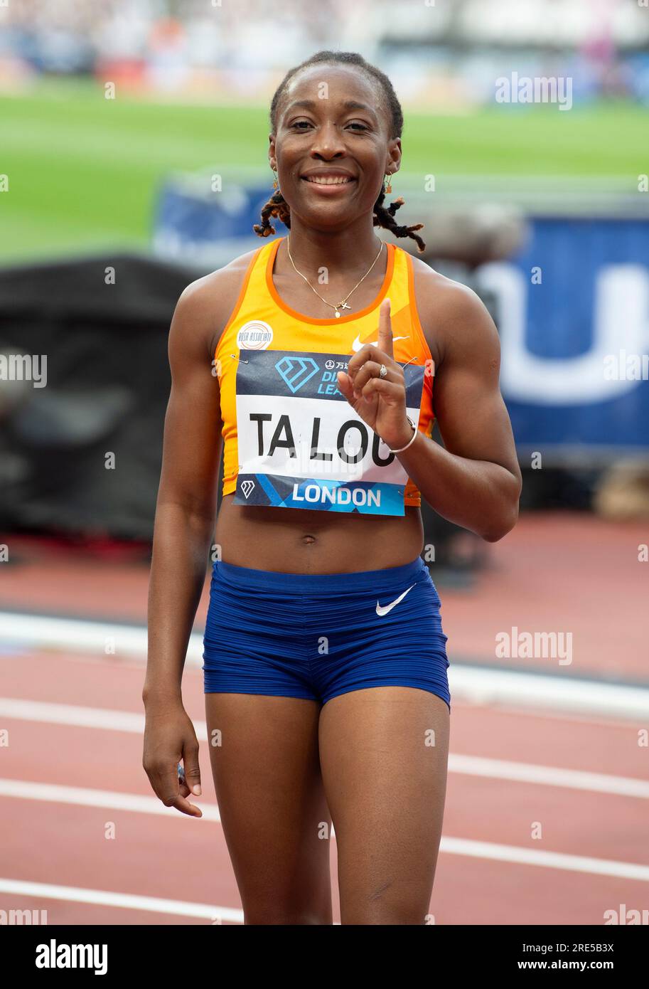 Marie-Josée Ta Lou of Côte d’Ivoire competing in the women’s 100m at ...