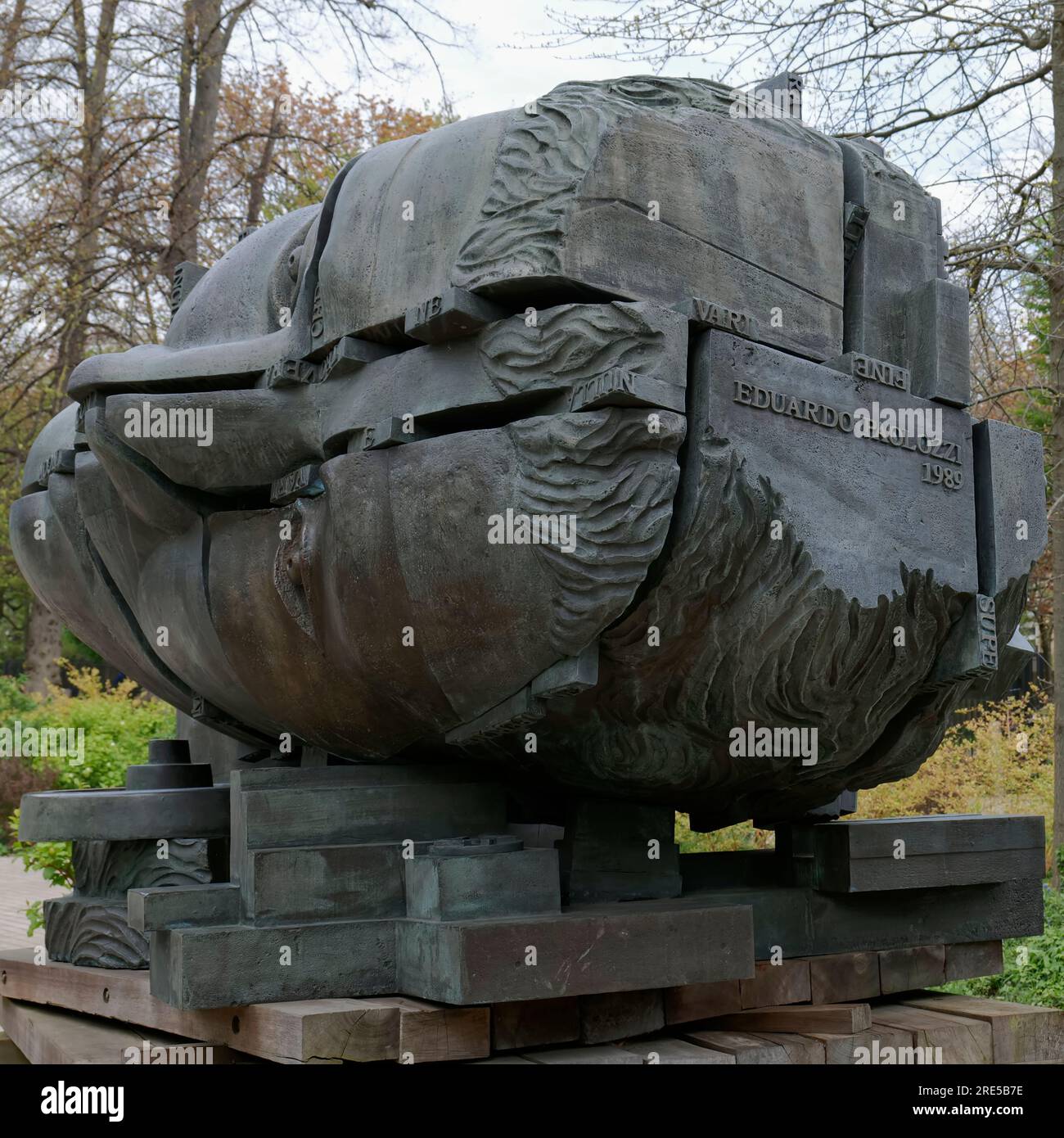 Eduardo Paolozzi Head of Invention sculpture at the Design Museum ...