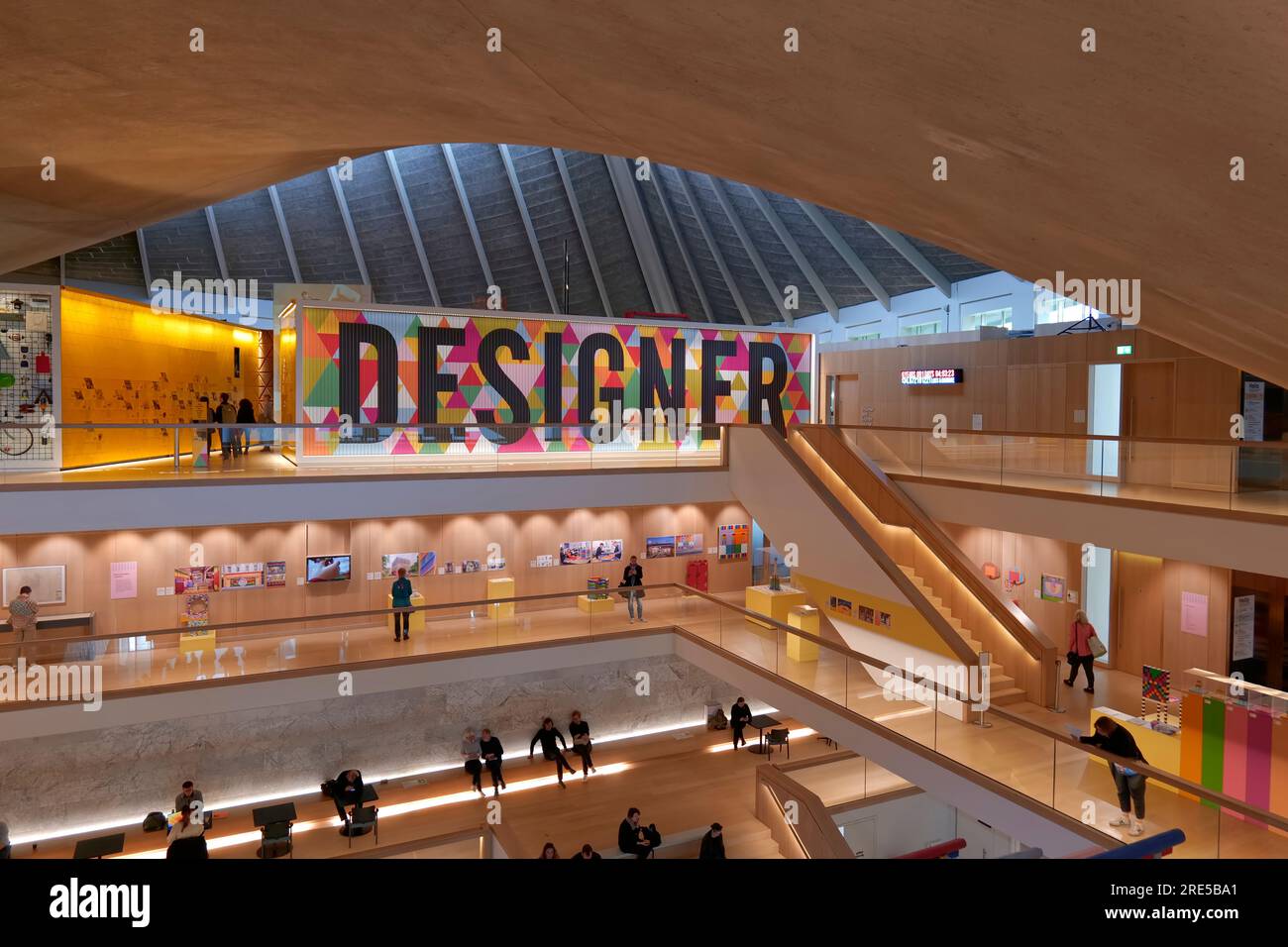 people inside the Design Museum London,England,UK Stock Photo - Alamy