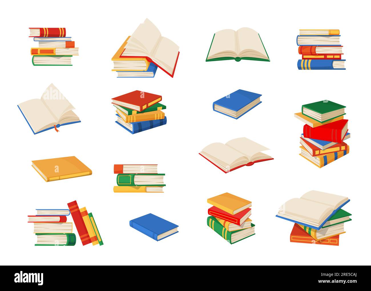 Piles books book Stock Vector Images - Alamy