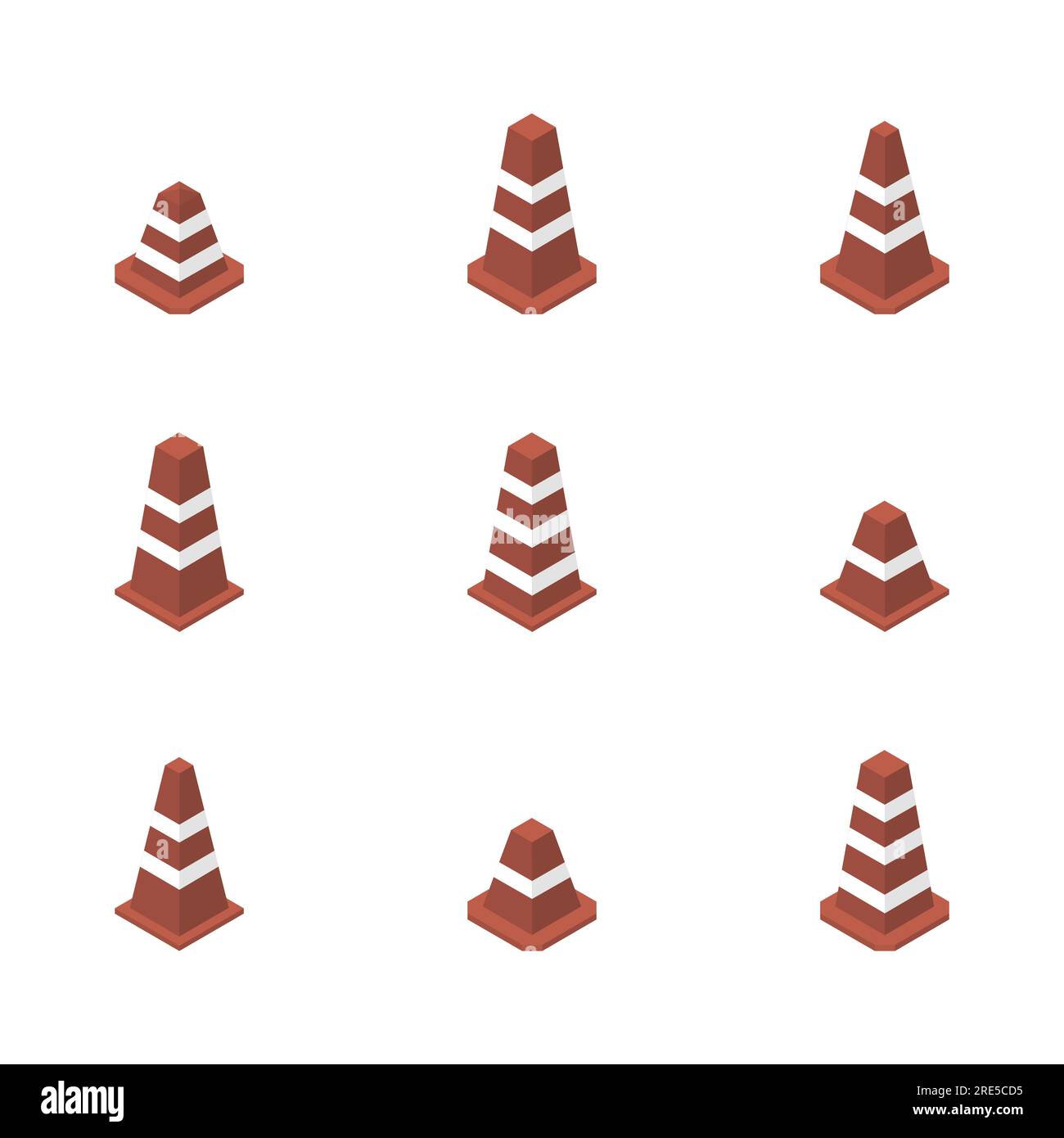 Conical cone Stock Vector Images - Alamy