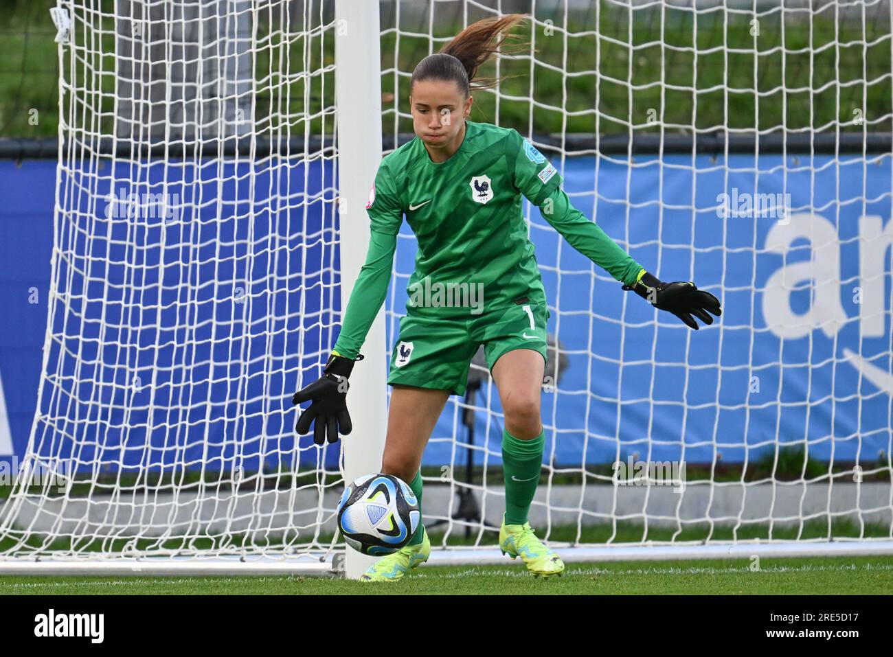 Tubize, Belgium. 24th July, 2023. goalkeeper Ines Marques (1) of France ...