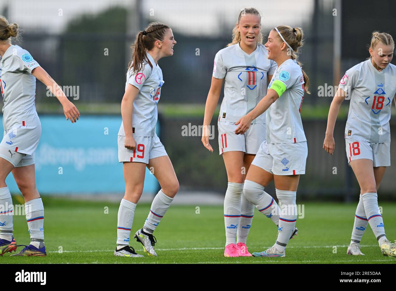 Tubize, Belgium. 24th July, 2023. Bergdis Sveinsdottir (19) of Iceland ...