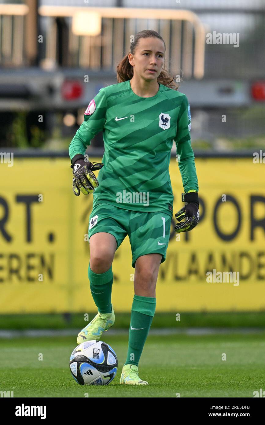 Tubize, Belgium. 24th July, 2023. goalkeeper Ines Marques (1) of France ...