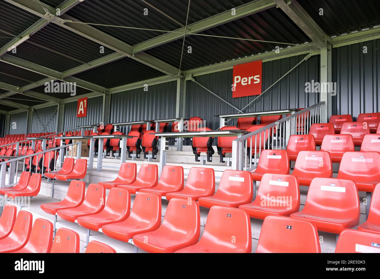ALMERE - press at Almere City FC stadium during Almere City FC Photo ...