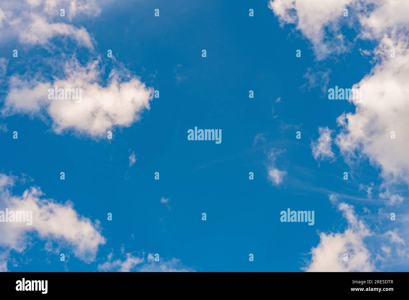Blue sky background with clouds free space for text Stock Photo - Alamy