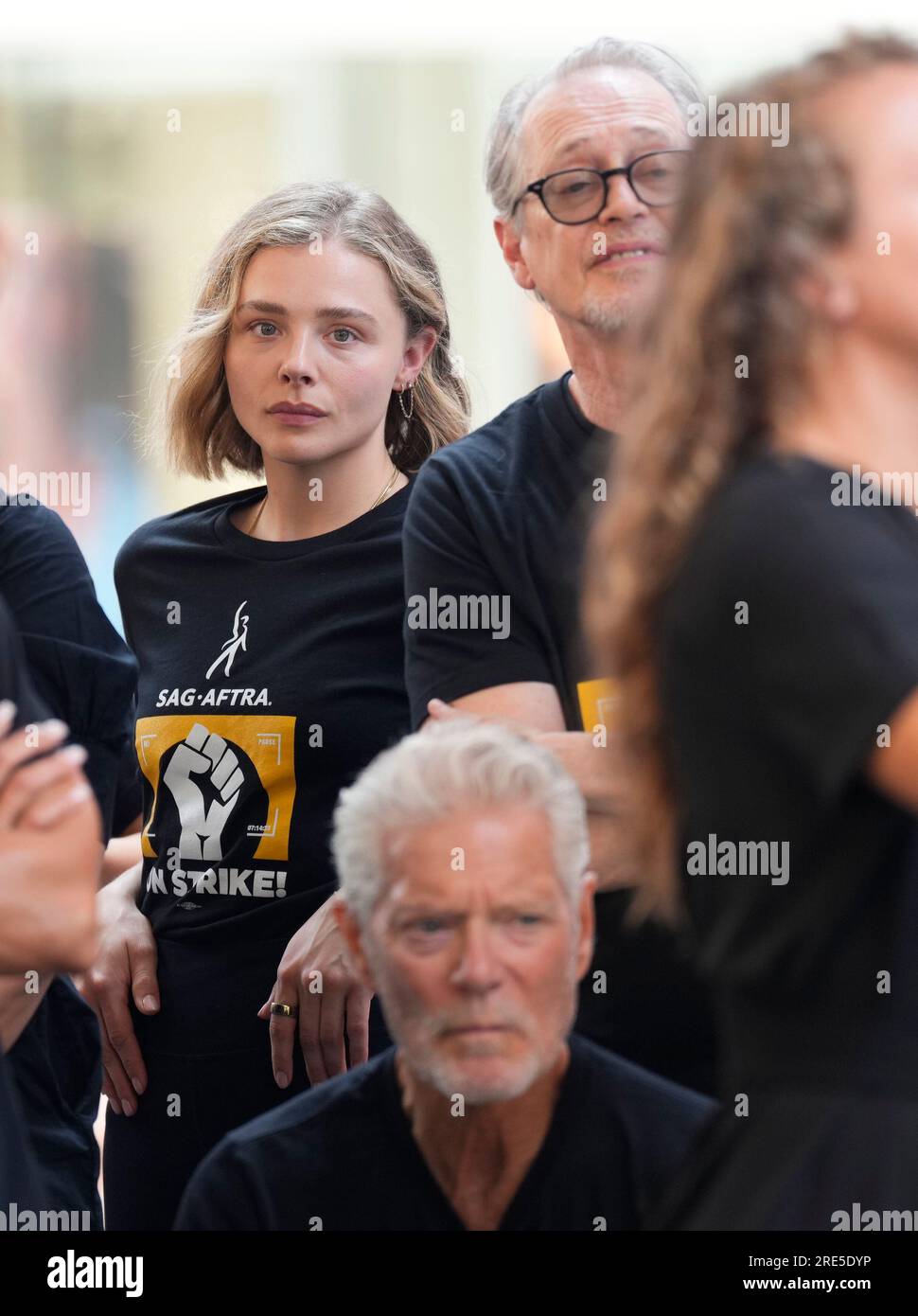 Actors Chloe Grace Moretz, from left, Stephen Lang and Steve Buscemi ...