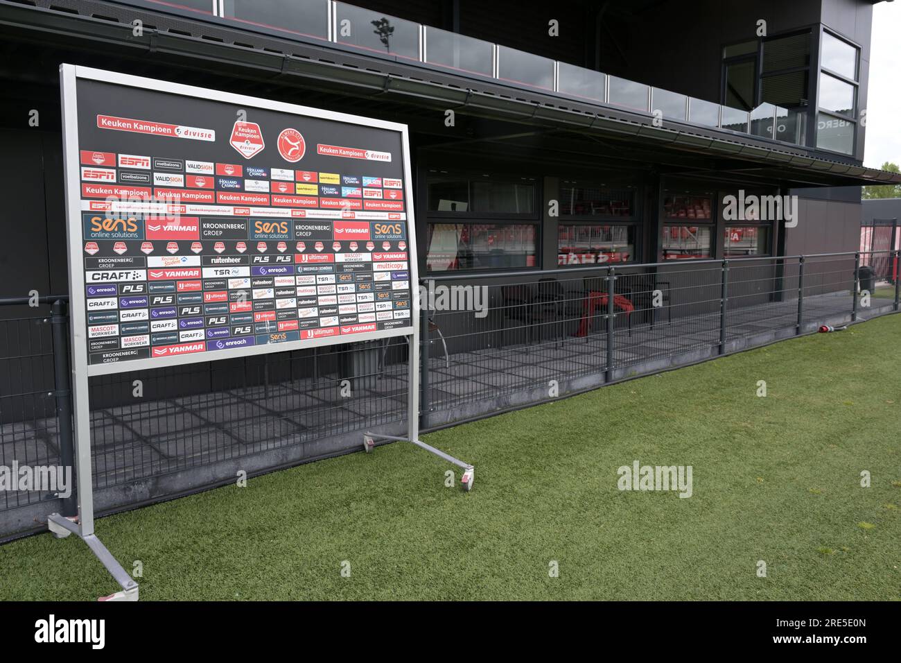 ALMERE - Placing a wheelchair in the Almere City FC stadium during the ...