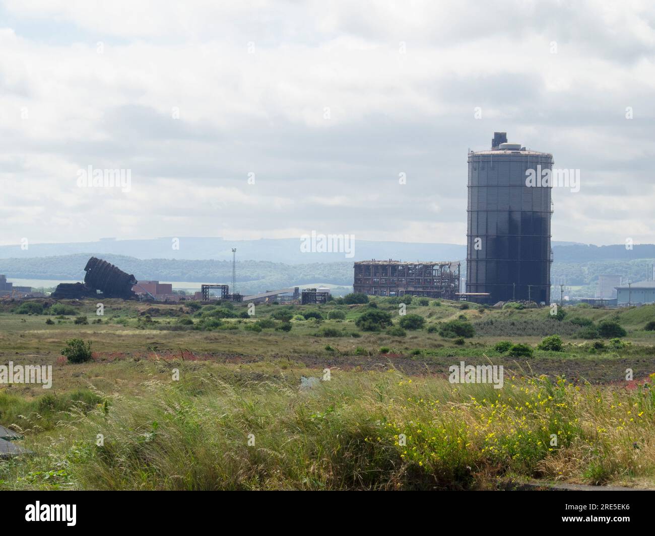 The remains of Redcar Steelworks after much demolition the remains of ...
