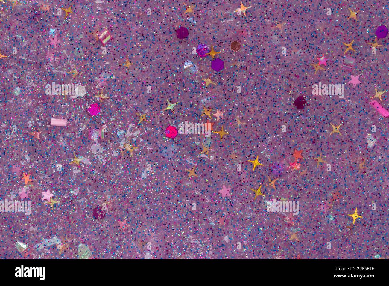 Texture of purple color slime with star shape parts Stock Photo - Alamy