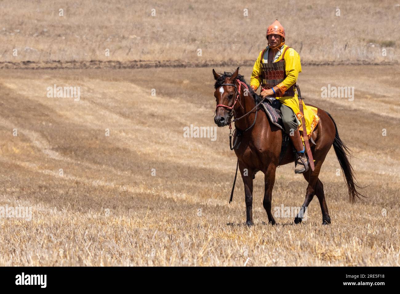Reenactment of the Battle of Horns of Hattin.Clad in 12th century-style ...