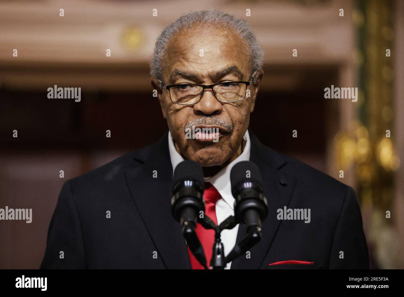 Washington, United States. 25th July, 2023. Reverend Wheeler Parker, Jr ...