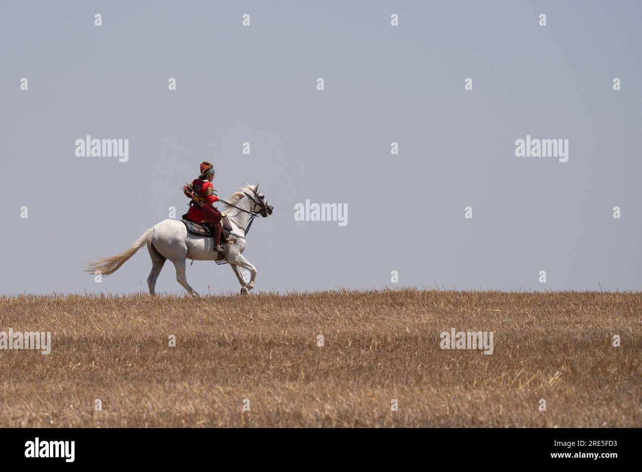 Reenactment of the Battle of Horns of Hattin.Clad in 12th century-style ...