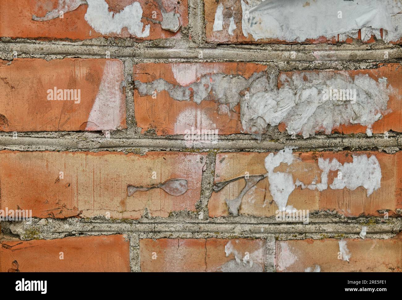 Red brick and brick edge from pillar in front of wall as texture ...