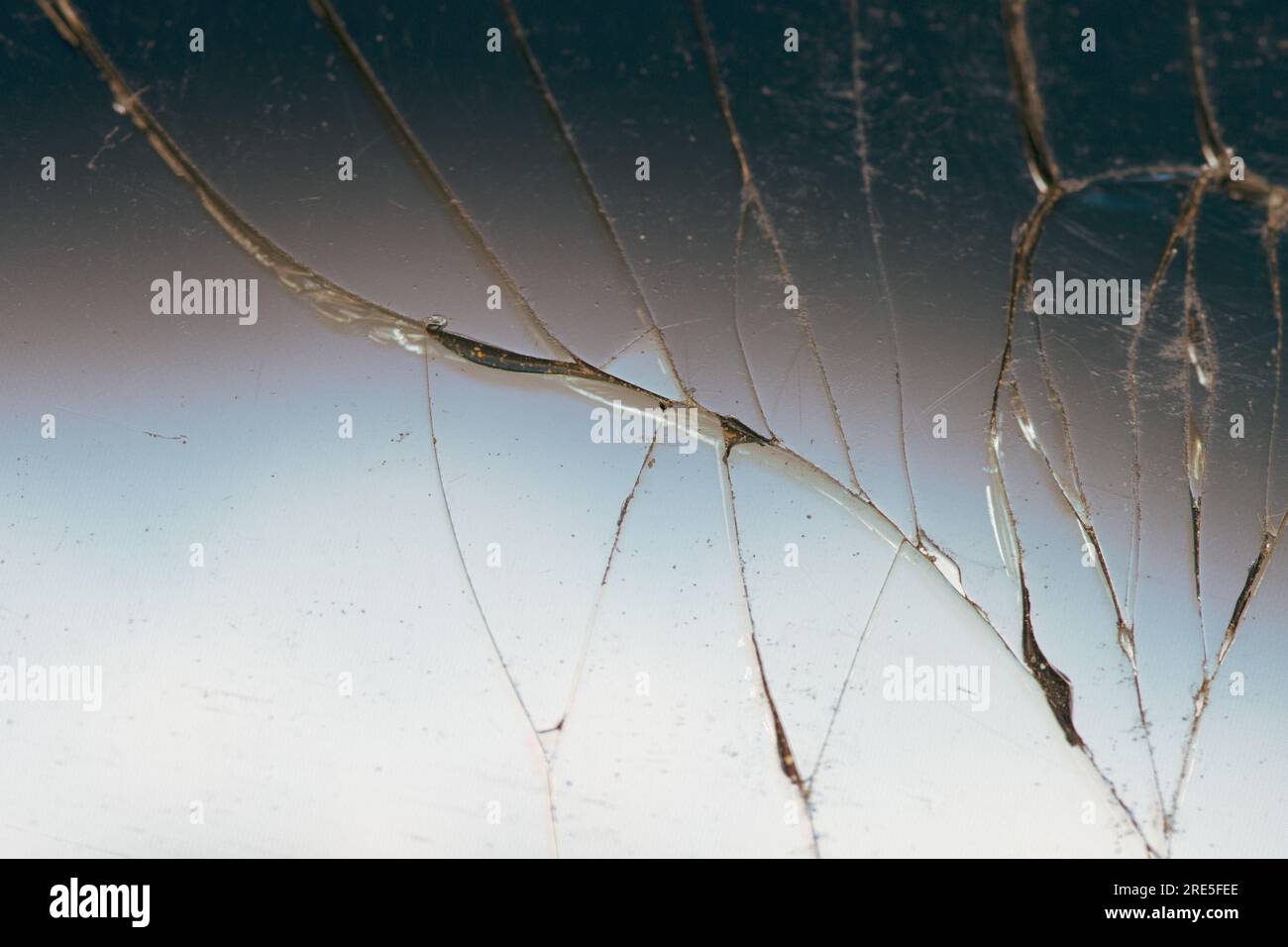 Broken glass realistic crack hi-res stock photography and images - Alamy