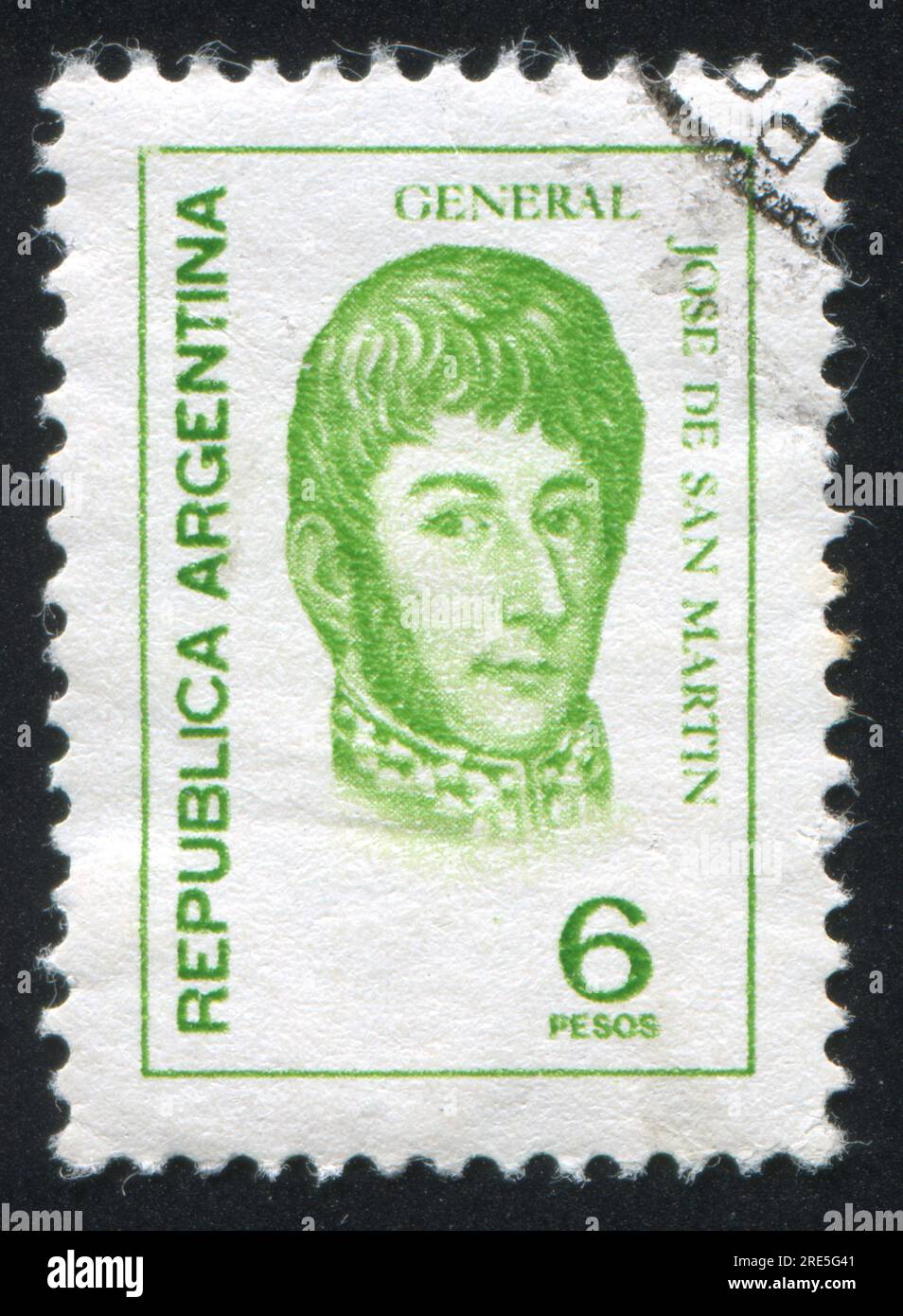 ARGENTINA - CIRCA 1975: stamp printed by Argentina, shows General Jose ...