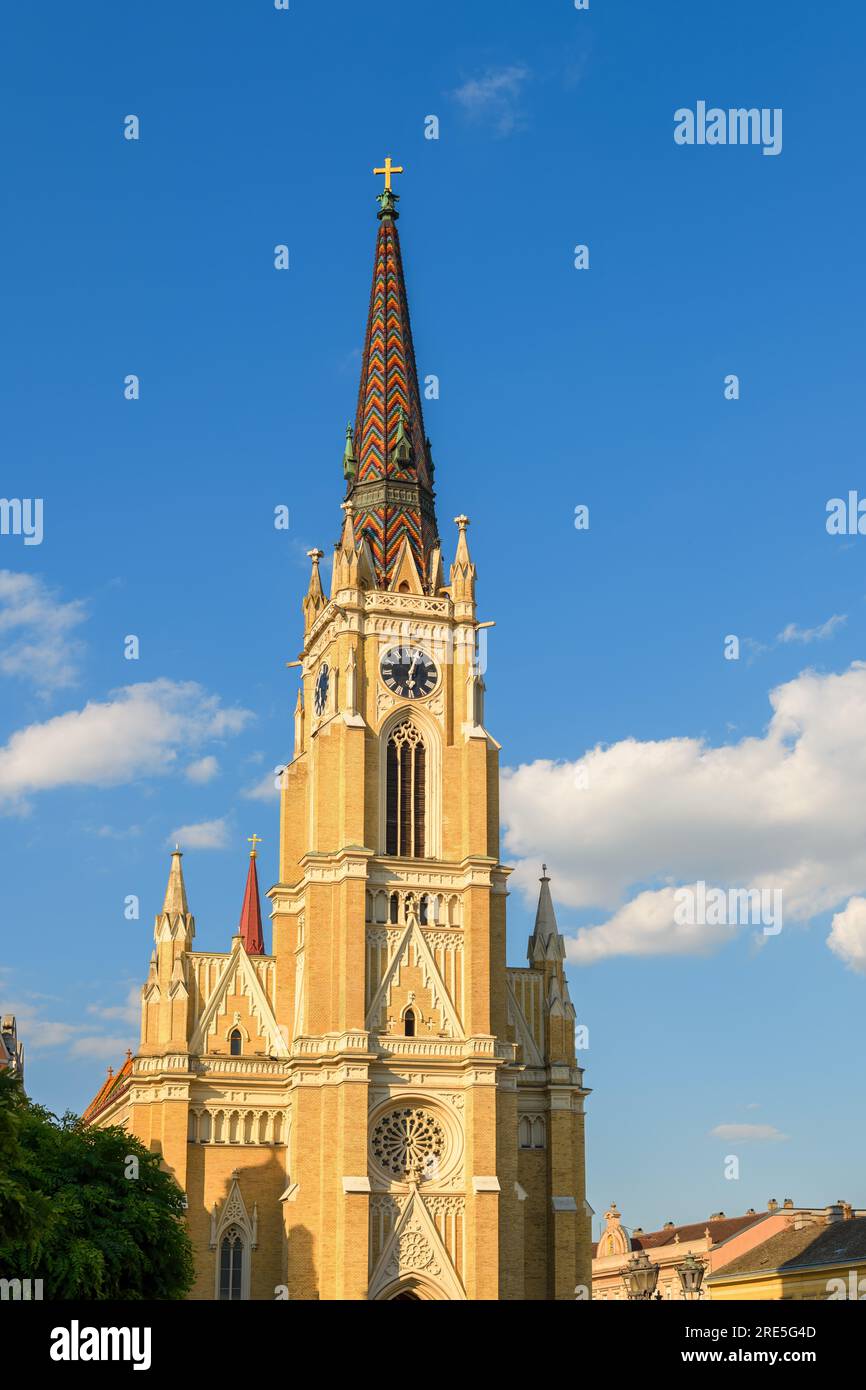 Novi Sad, Serbia - July 8, 2023: Name of Mary Church, catholic ...