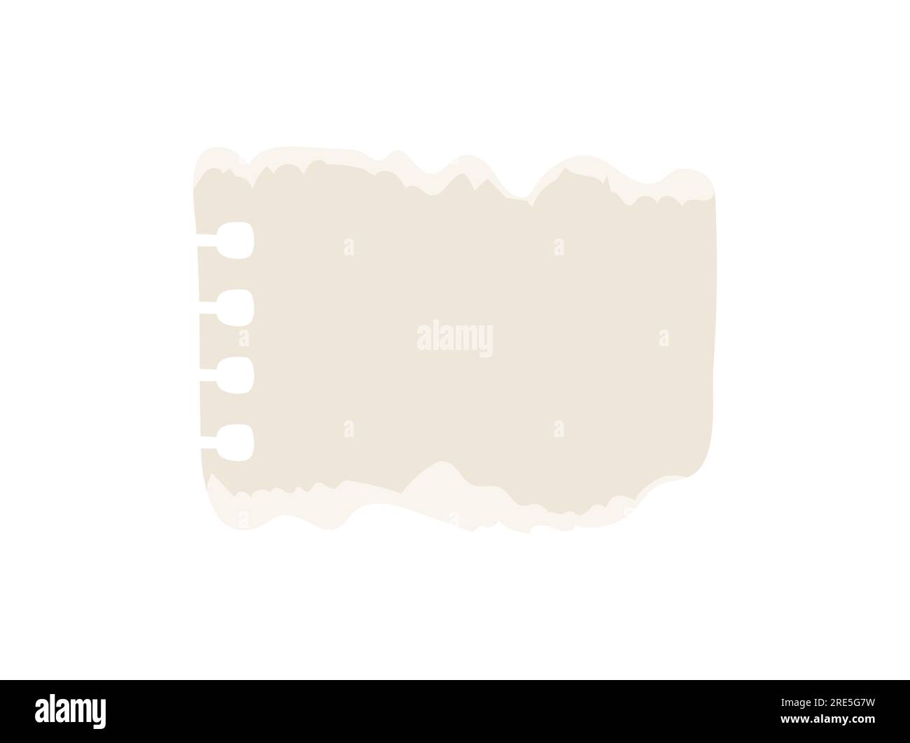 Paper scrap, Ripped page piece. Torn note paper page, Vector ...