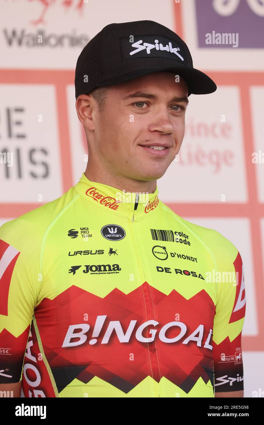 Mons, Belgium. 25th July, 2023. Belgian Johan Meens of Bingoal WB ...