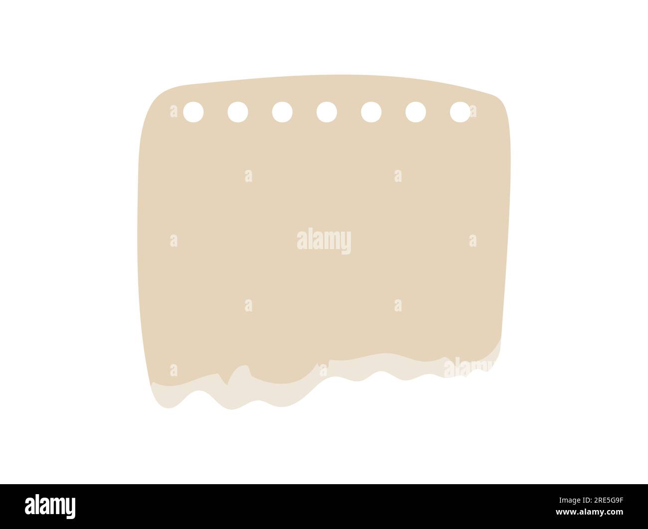 Paper scrap, Ripped page piece. Torn note paper page, Vector ...