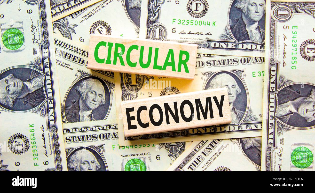 Circular economy symbol. Concept words Circular economy on beautiful ...