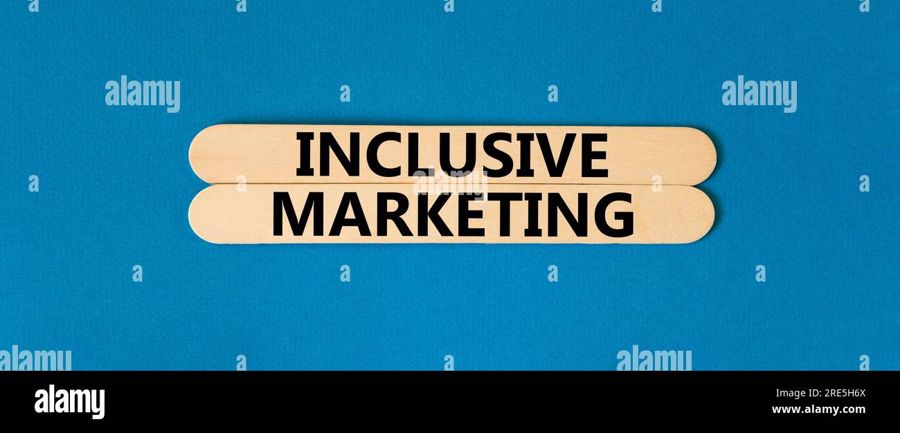 Inclusive marketing symbol. Concept words Inclusive marketing on ...