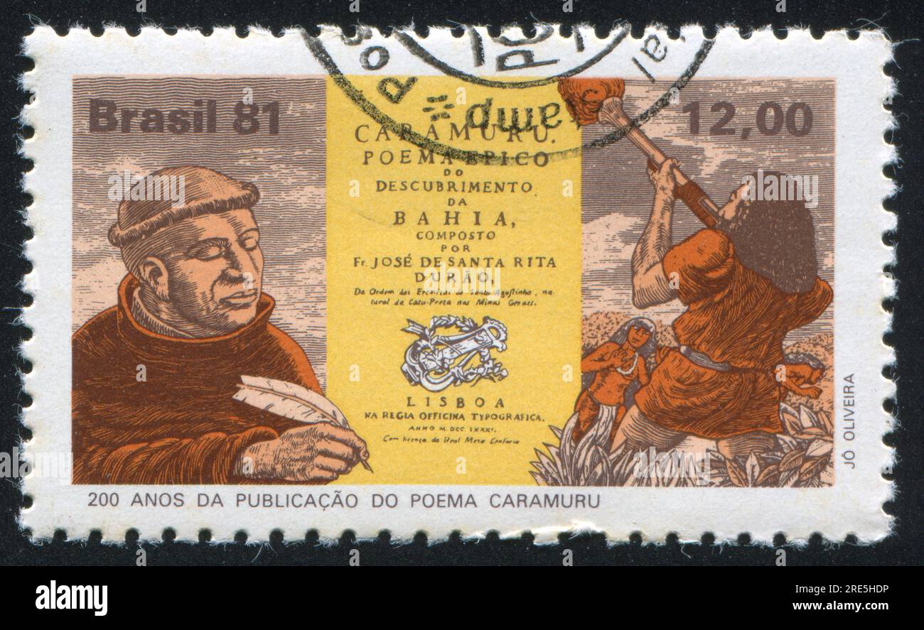 BRAZIL - CIRCA 1981: stamp printed by Brazil, shows Father Jose de ...