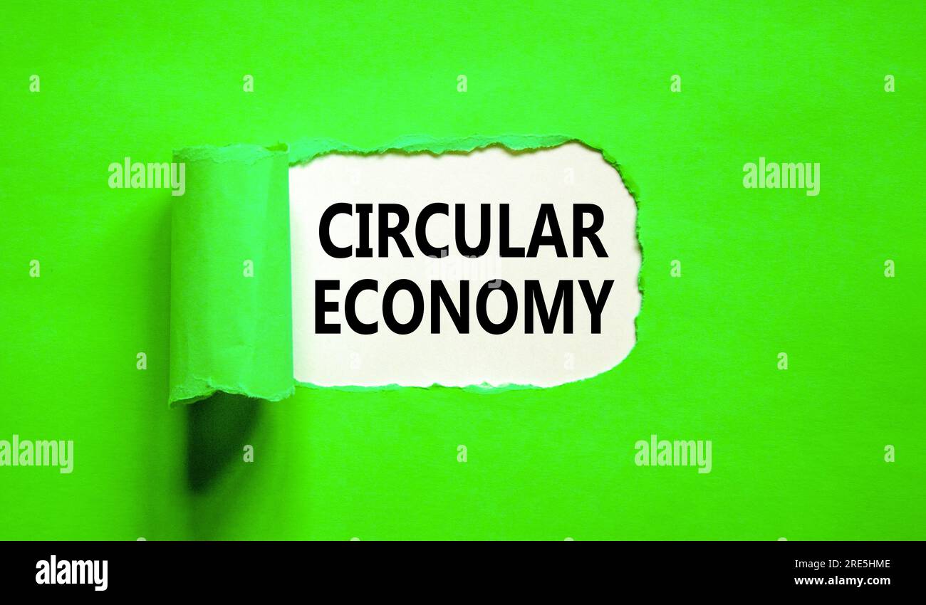 Circular economy symbol. Concept words Circular economy on beautiful ...