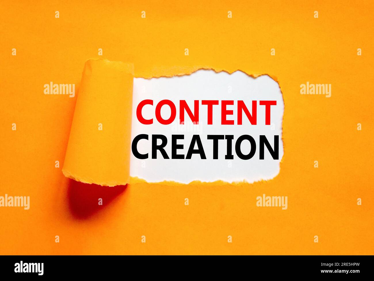 Time for content creation symbol. Concept words Content creation on ...