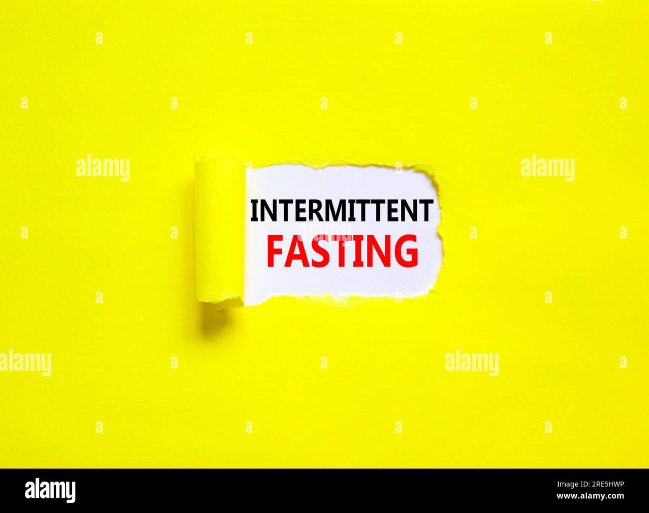 Intermittent fasting symbol. Concept words Intermittent fasting on ...