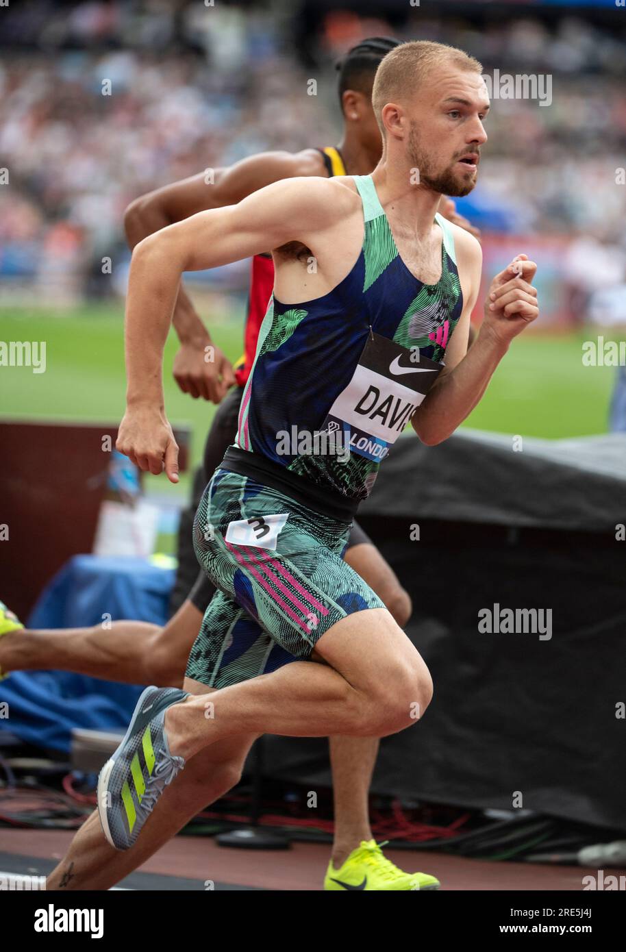 Archie Davis of GB & NI competing in the men’s 800m at the Wanda ...