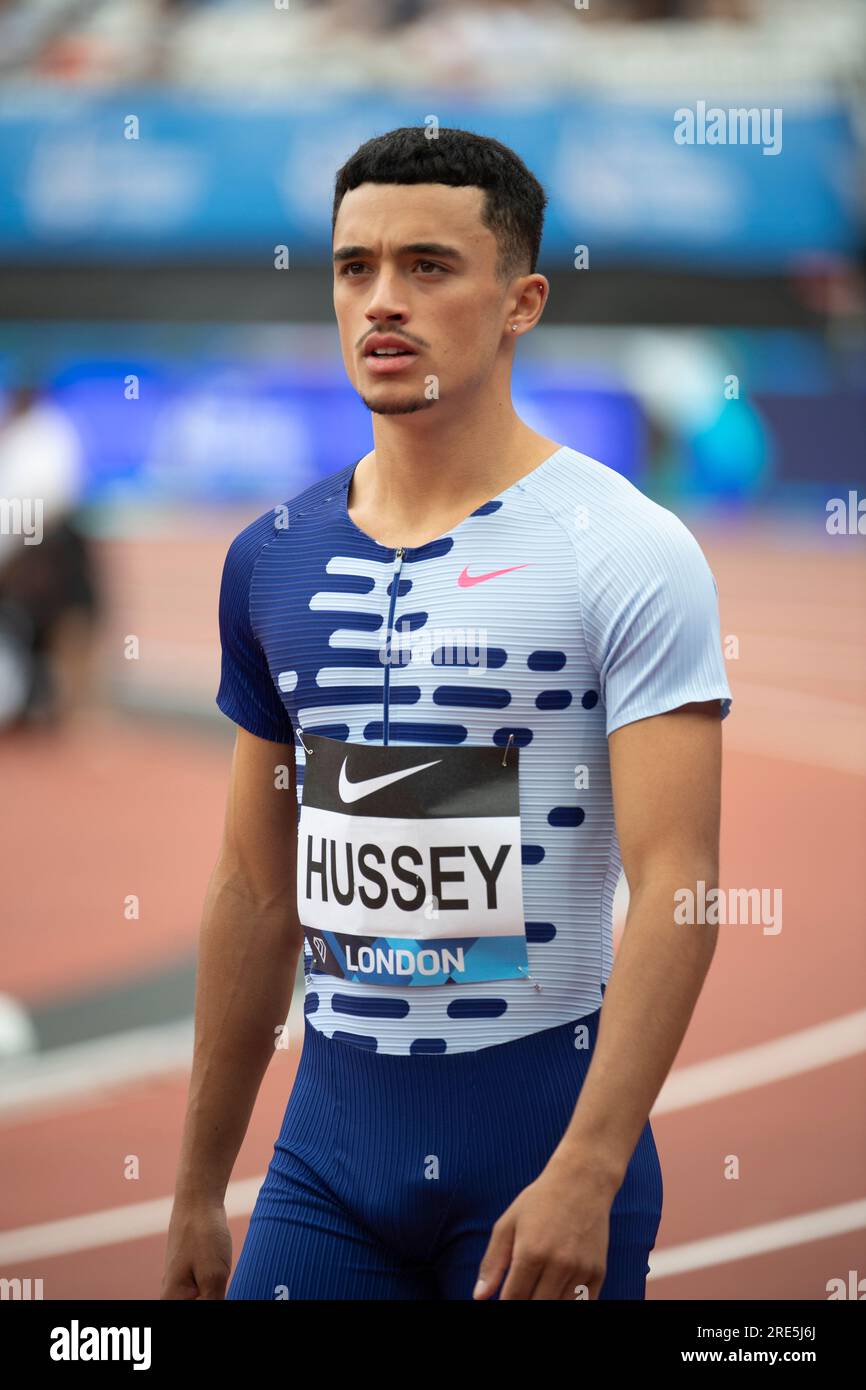 Ethan Hussey of GB & NI competing in the men’s 800m at the Wanda ...