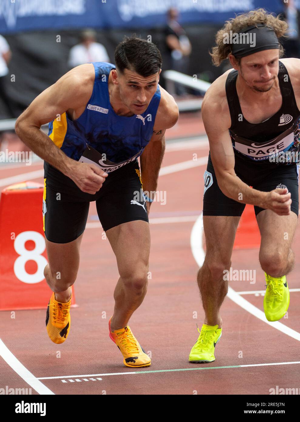 Guy Learmonth of GB & NI competing in the men’s 800m at the Wanda ...