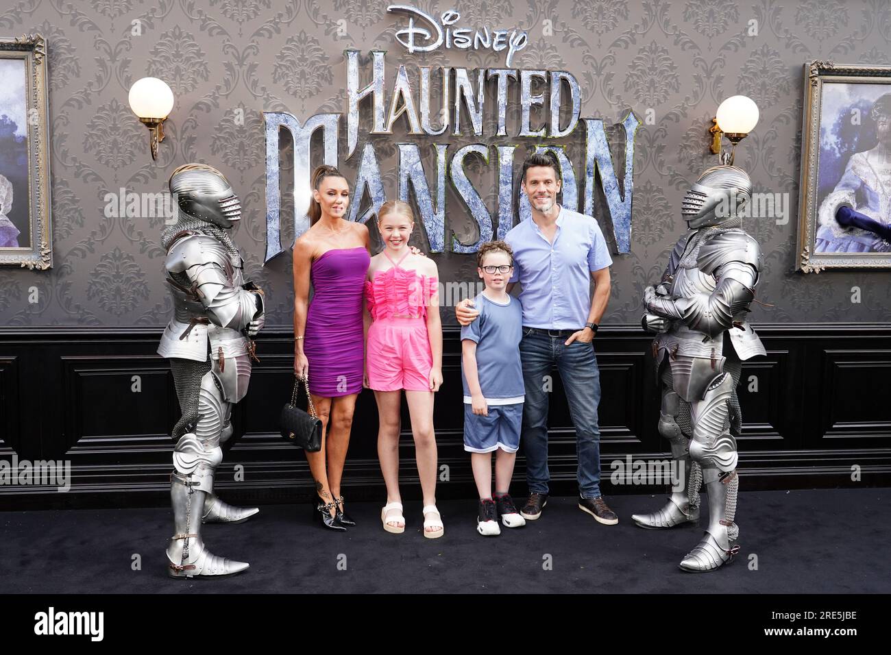 (Left to right) Michelle Heaton, Faith Hanley, AJ Hanley and Hugh ...