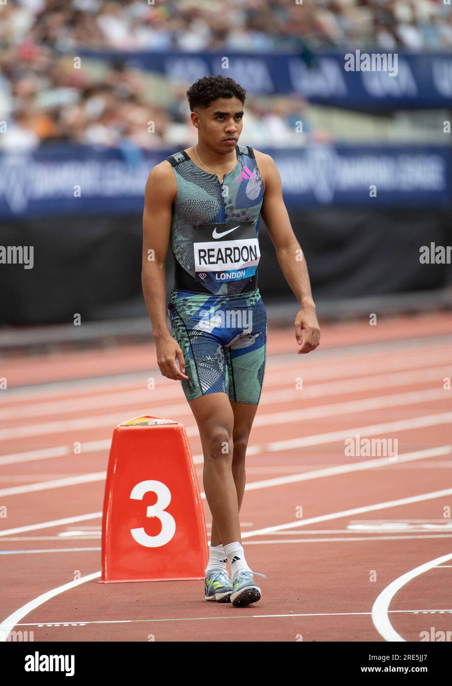 Samuel Reardon of GB & NI competing in the men’s 800m at the Wanda ...