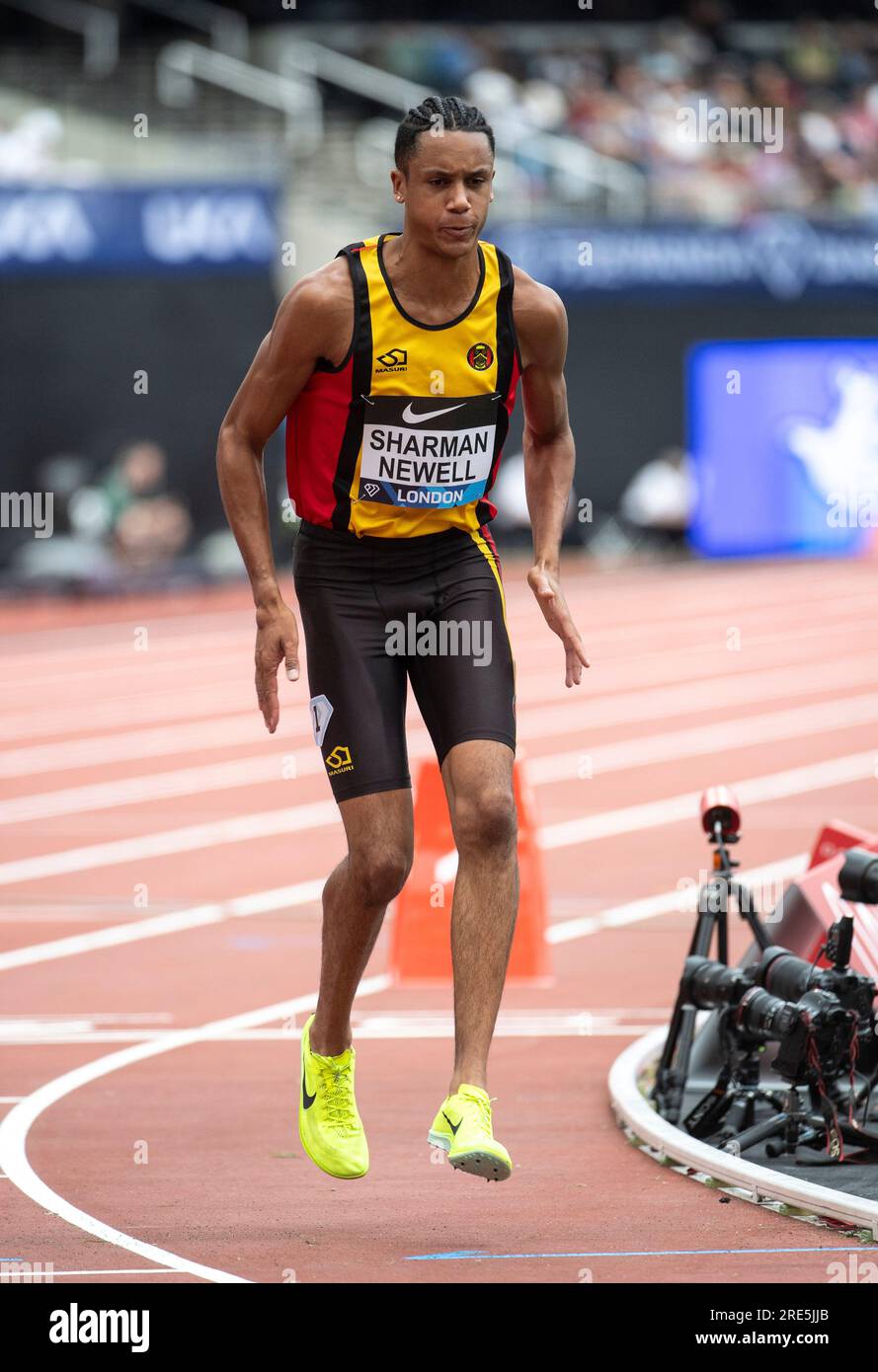 Reece Sharman- Newell of GB & NI competing in the men’s 800m at the ...