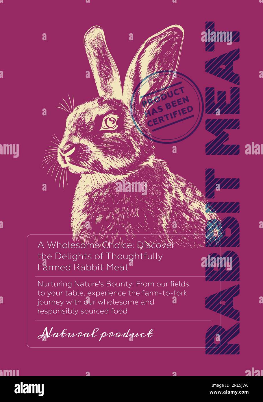 Rabbit meat market Stock Vector Images - Alamy