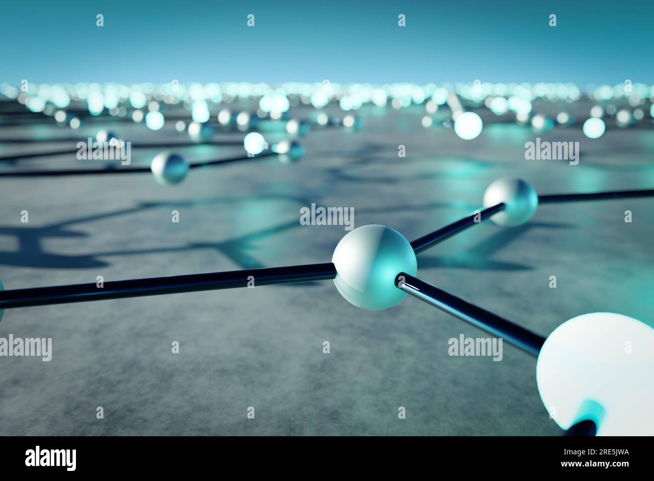 Spheres and rods resembling molecular components with out of focus ...