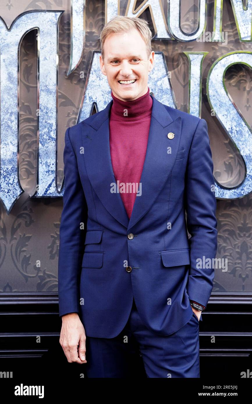 Dan Walker attends the European premiere of Haunted Mansion at ...