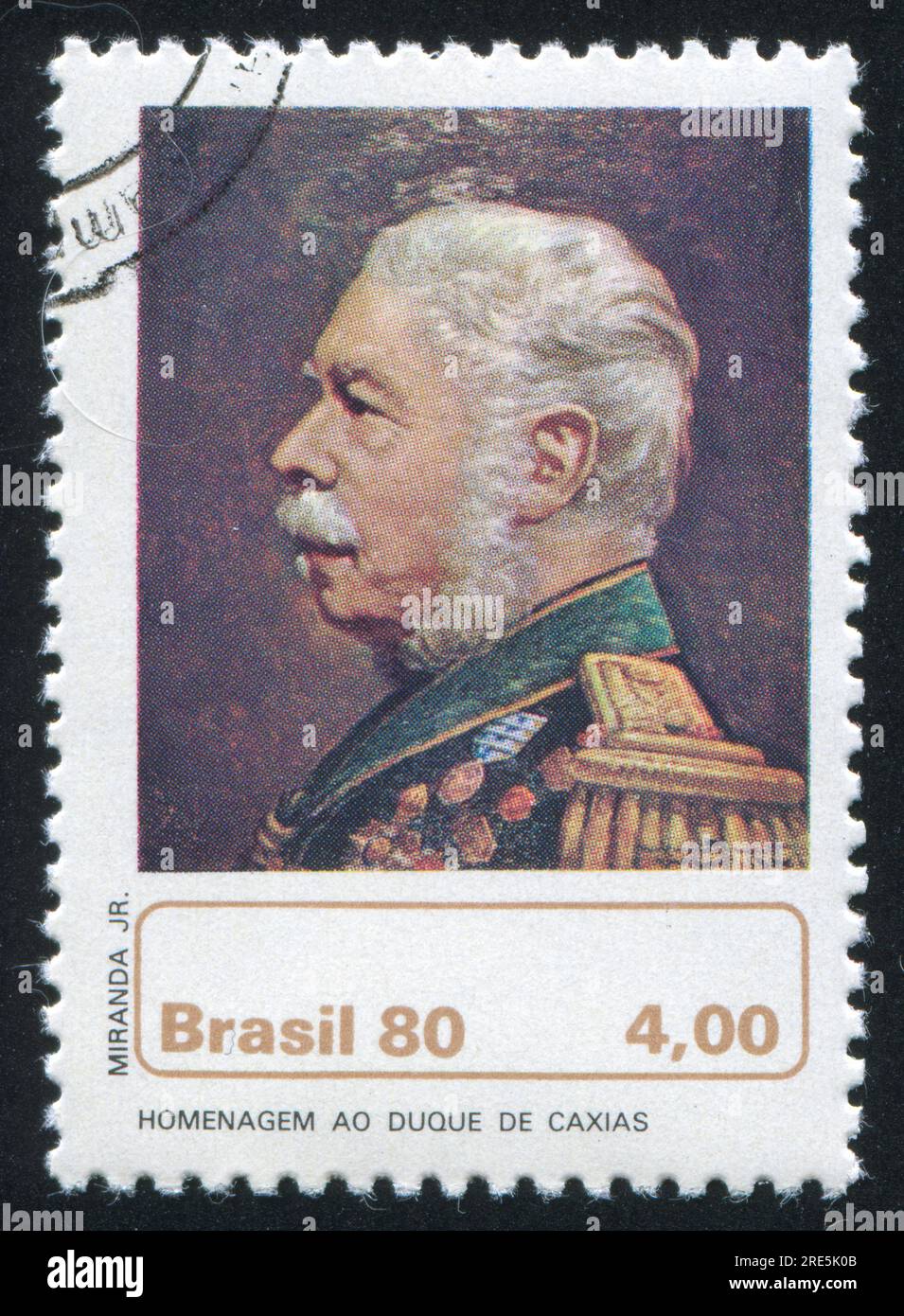 BRAZIL - CIRCA 1980: stamp printed by Brazil, shows Duke of Caxias ...