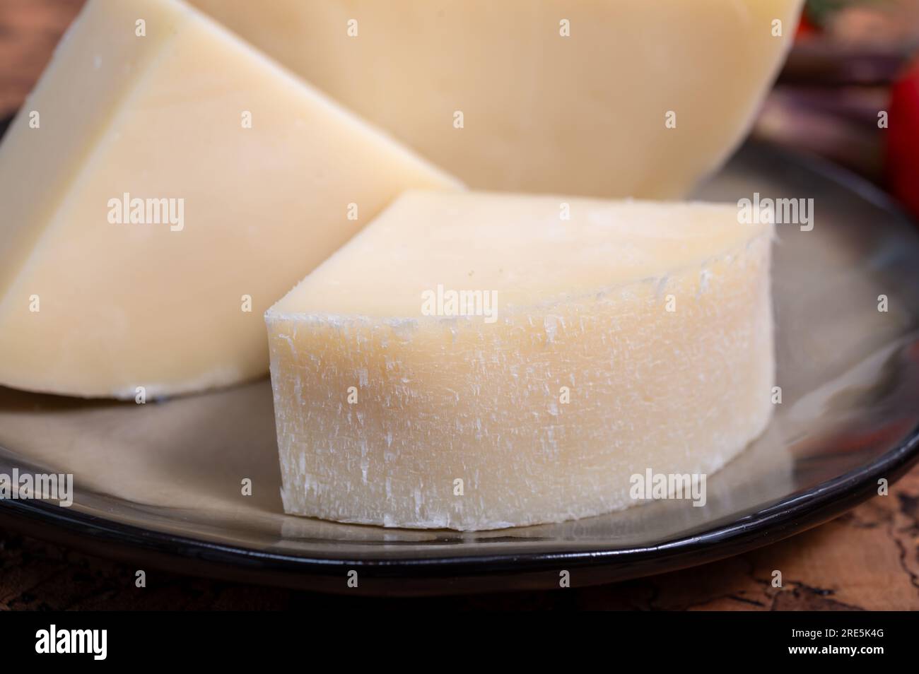 Italian cheese, Provolone dolce cow cheese from Cremona served with ...