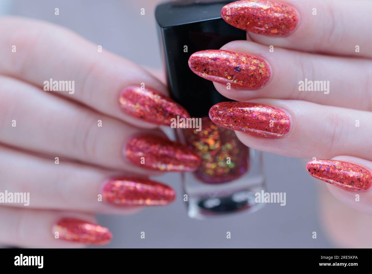 Beautiful Hands With Red Nail Polish