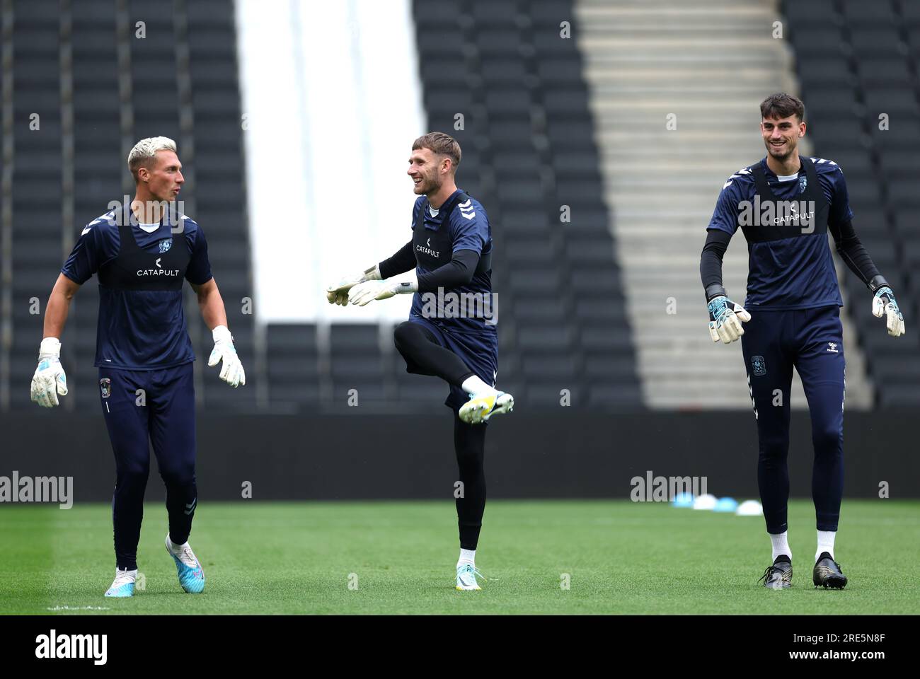 Coventry City goalkeepers Simon Moore, Bradley Collins and Cian Tyler ...