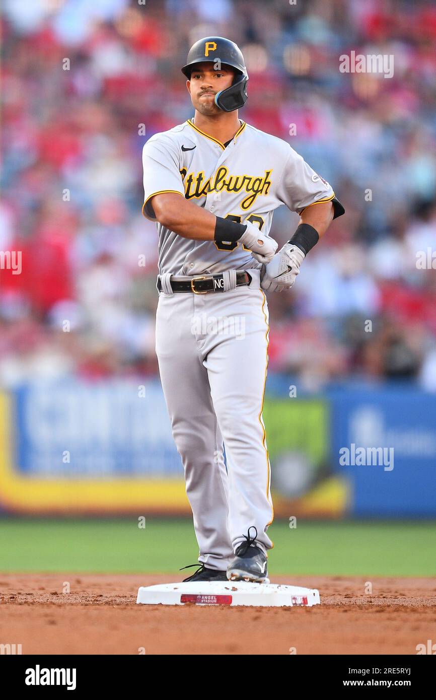 ANAHEIM, CA - JULY 22: Pittsburgh Pirates second baseman Nick Gonzales ...
