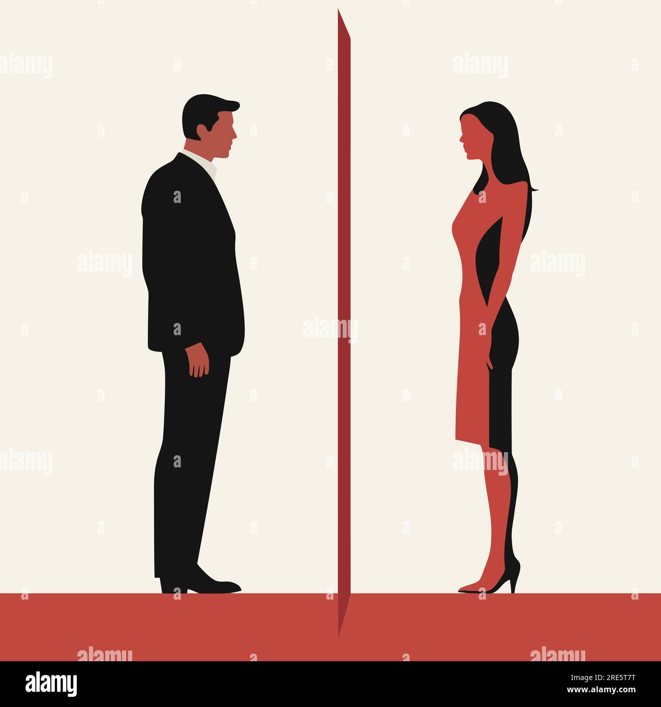 Divorced man Stock Vector Images - Alamy