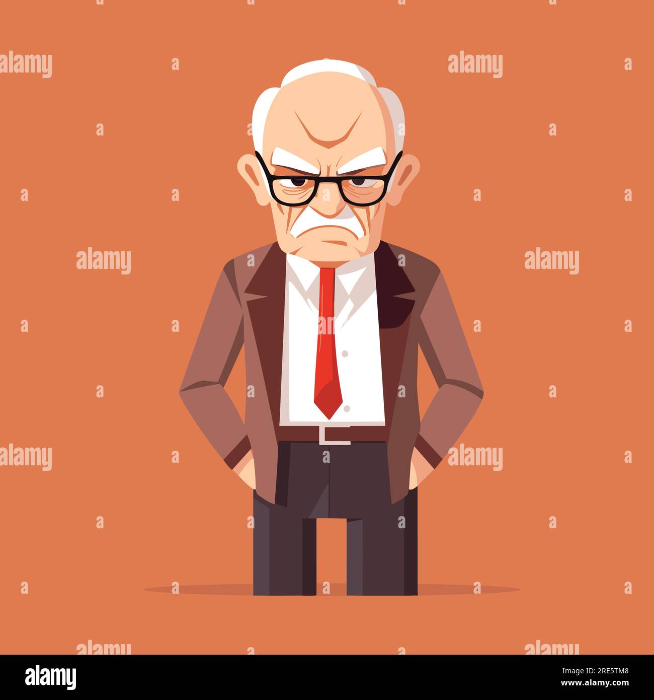 Grumpy old men Stock Vector Images - Alamy