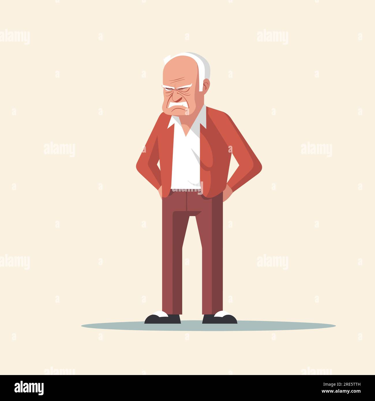 Grumpy old men Stock Vector Images - Alamy