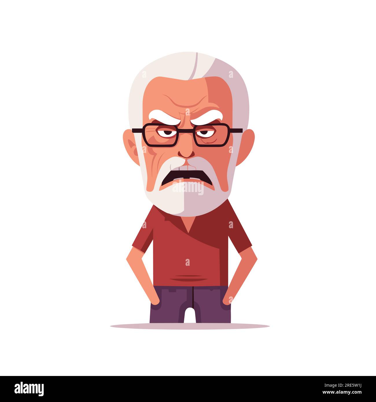Grumpy old men Stock Vector Images - Alamy